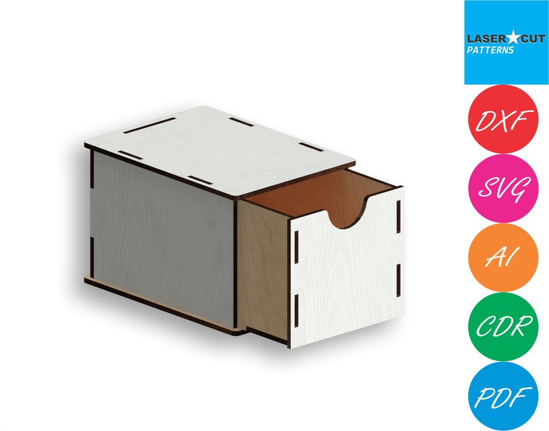 Drawer Box Laser Cut Files Laser Cut Template Laser Cut - Etsy