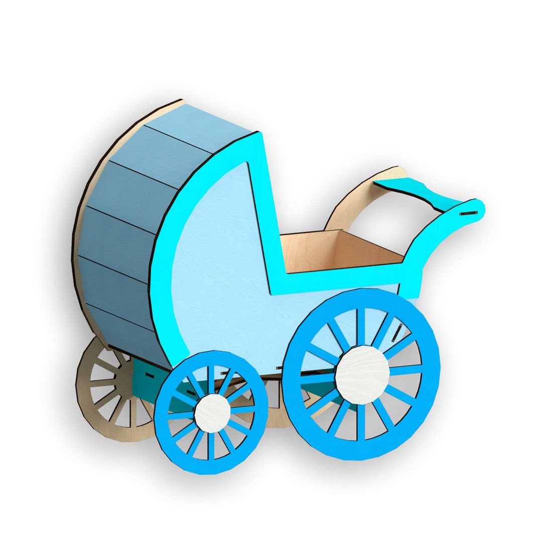 Stroller,laser Cut Files, Laser Cut Template, Vector for Laser, Laser ...