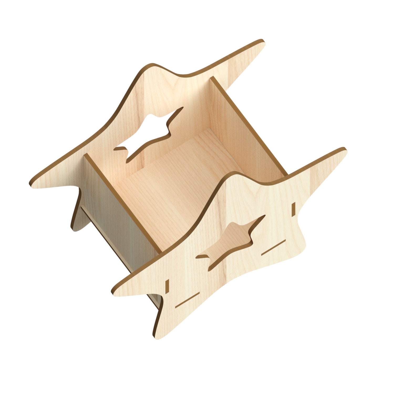 Star BoxLaser Cut Files laser cut template Vector for | Etsy