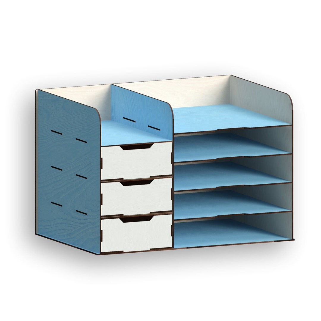 Laser Cut File Organizer: Svg, Dxf, Pdf, Ai, Cdr, Eps (digital Download ...