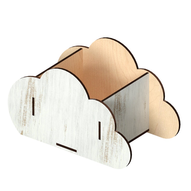 Cloud Box Pattern Vector for Laser Cutting Cncsvglaser Cut - Etsy