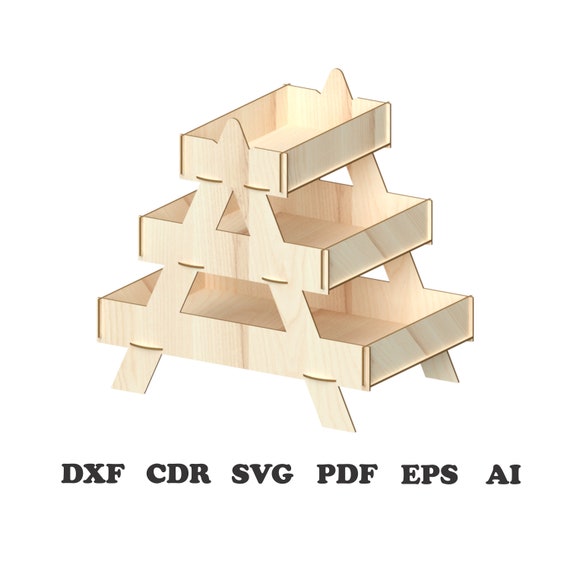 Ladder of TraysLaser Cut Files laser cut template Vector | Etsy