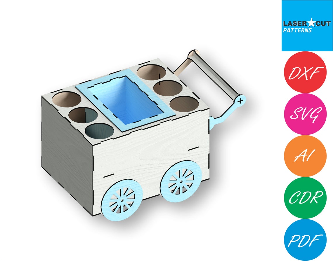 Beer Cart Laser Cut Files Laser Cut Template Laser Cut - Etsy