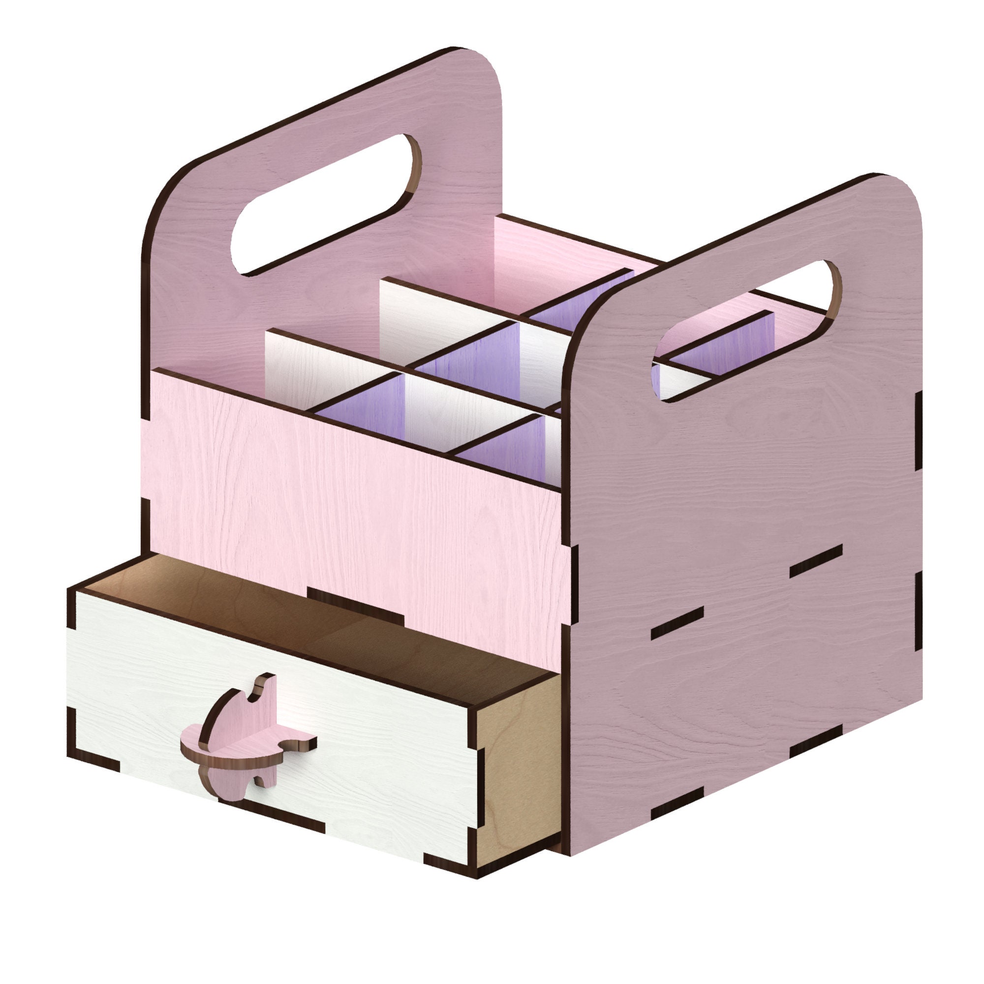 Nail Polish Organizer Laser Cut Files laser cut template | Etsy