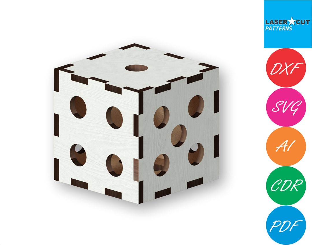 Dice Laser Cut Files Svgdxfpdfaicdreps Laser Files - Etsy