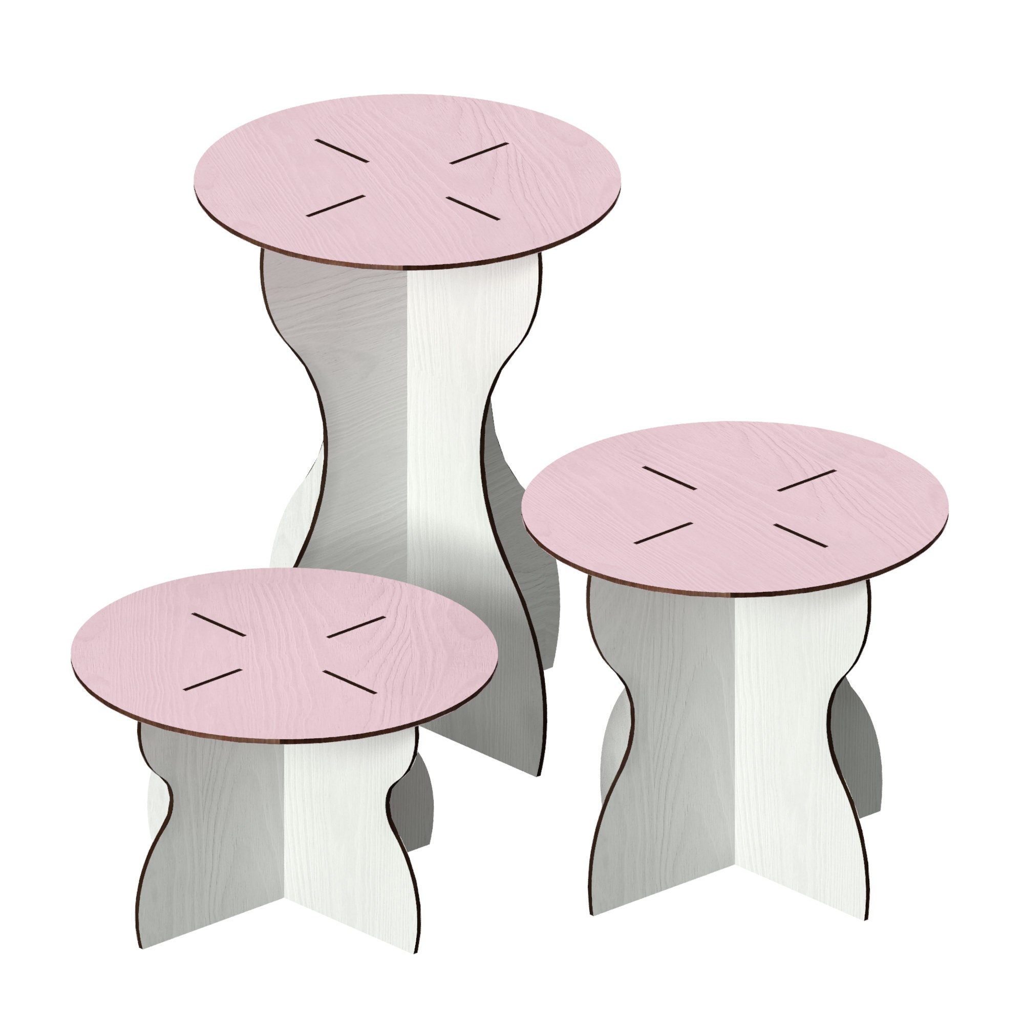 Table Setlaser Cut Files Laser Cut Template Vector for | Etsy