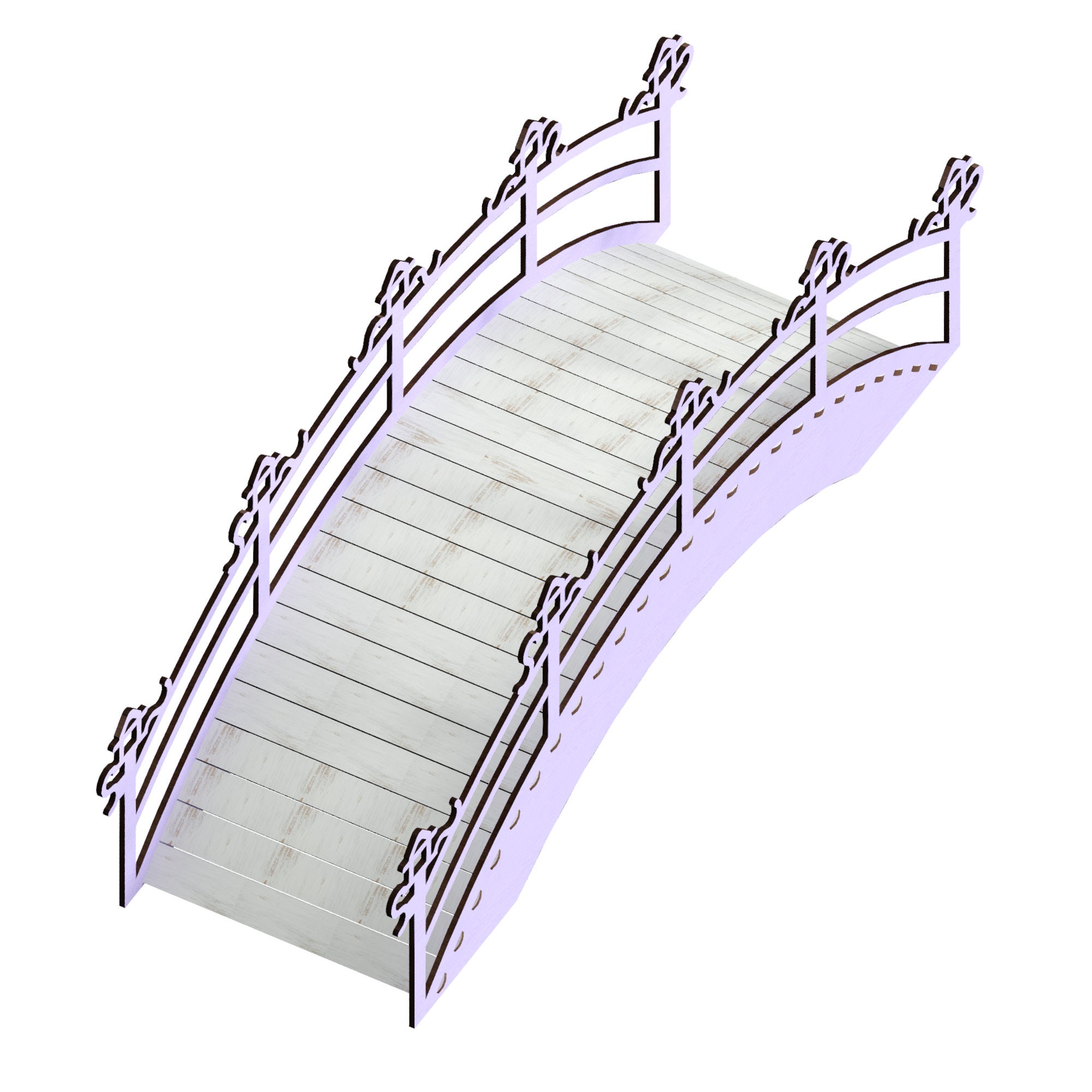 Bridge Model Laser Cut Files Svgdxfpdfaicdreps Laser | Etsy