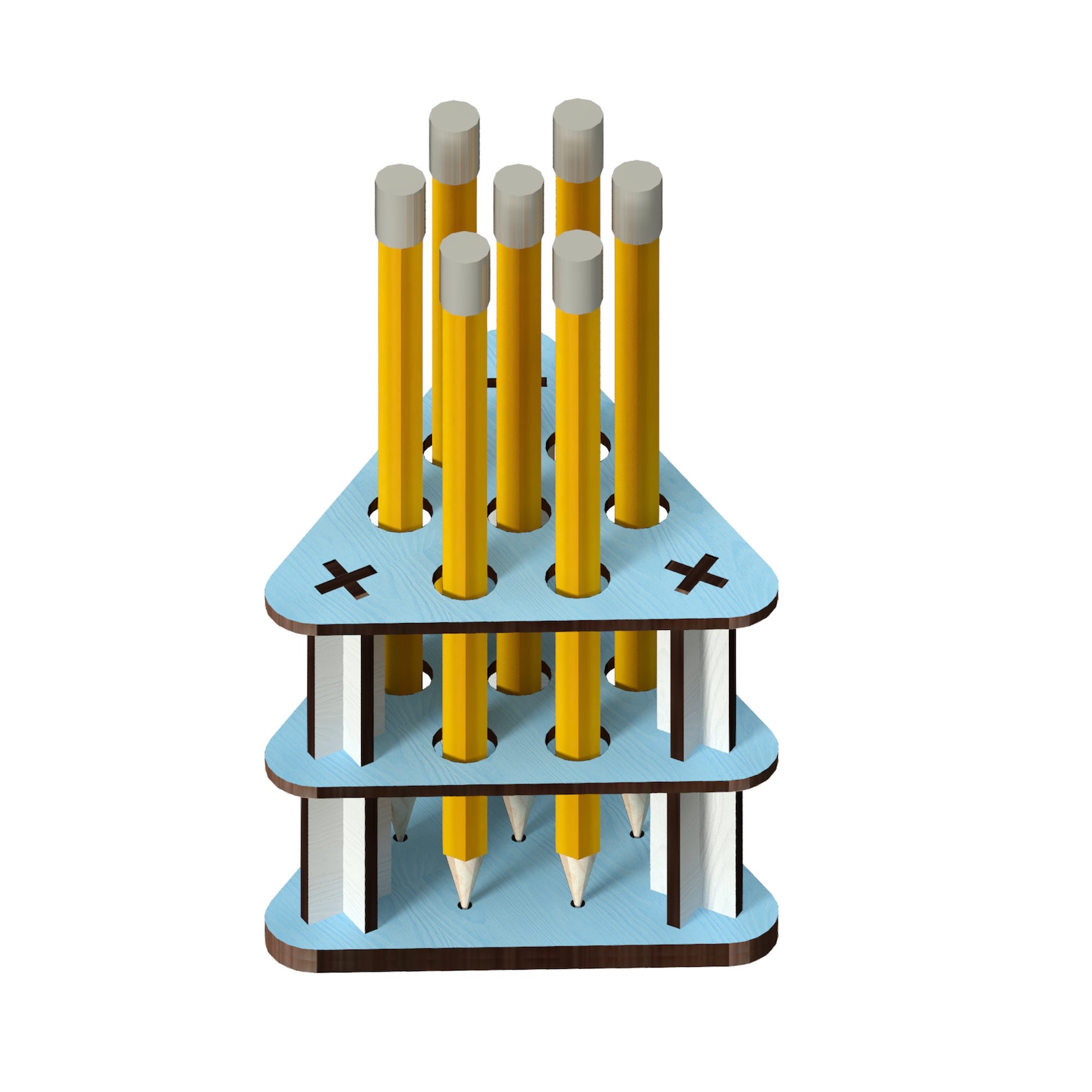 Pen Holder Laser Cut Files SvgDxfPdfAiCdrEps laser | Etsy