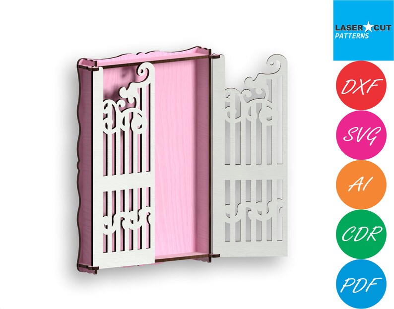 Wedding Invitation Box Gate Laser Cut Files - Etsy