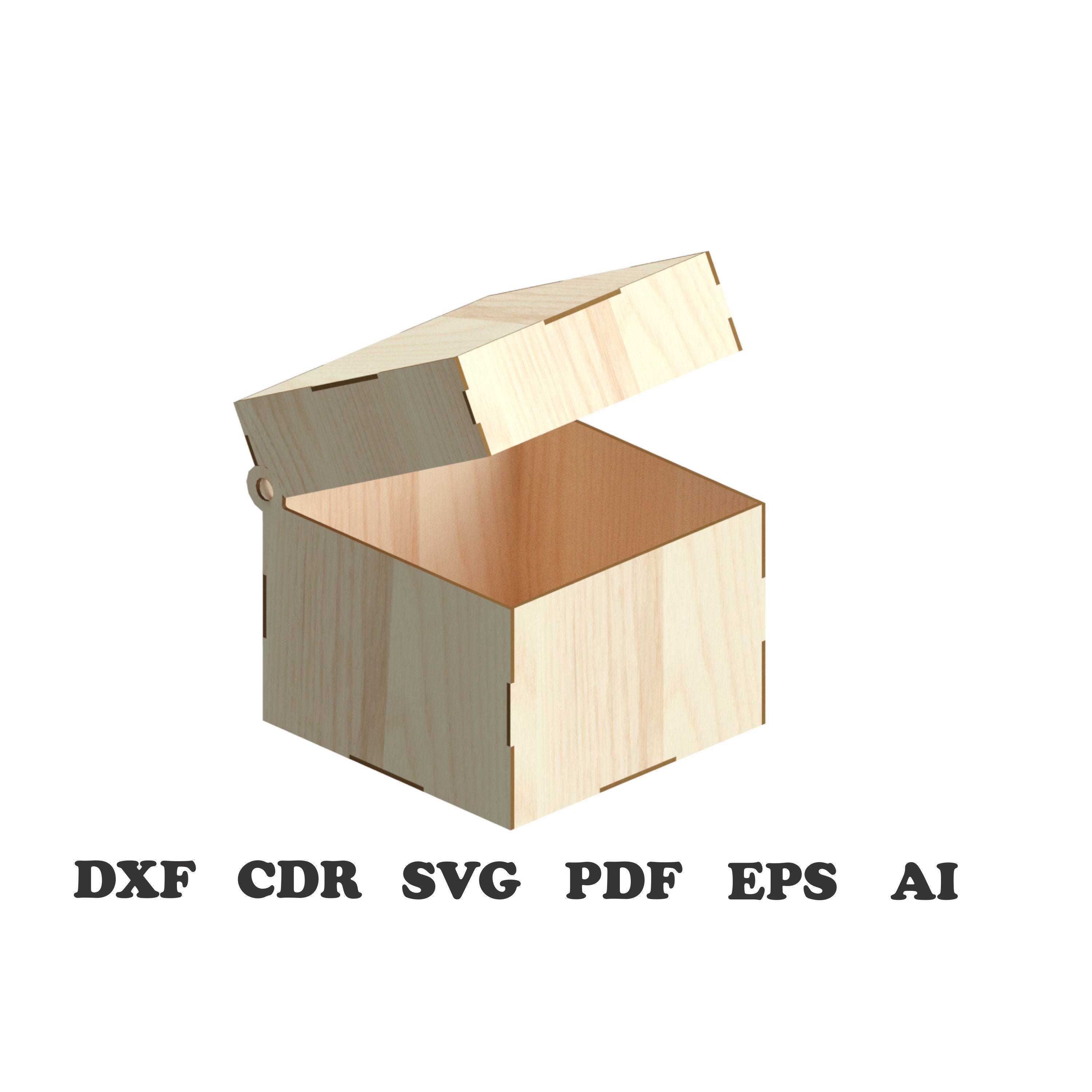 Box with Lid Laser Cut Files laser cut template laser cut | Etsy