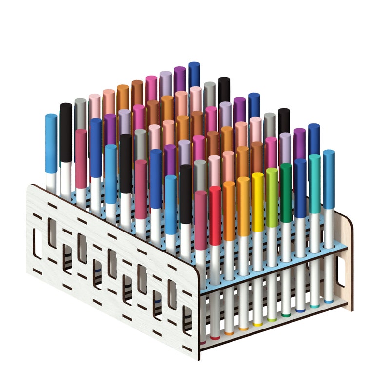 Laser Cut Pen Holder Vector, CNC File (digital Download) - Etsy