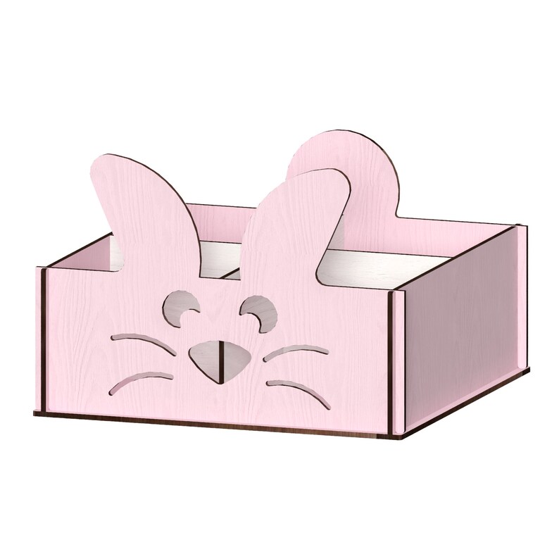 Rabbit Box Laser Cut Files Laser Cut Template Vector for - Etsy