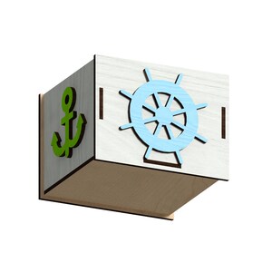 Navy Box, Pattern Vector for Laser Cutting Cnc,svg,laser Cut Template ...