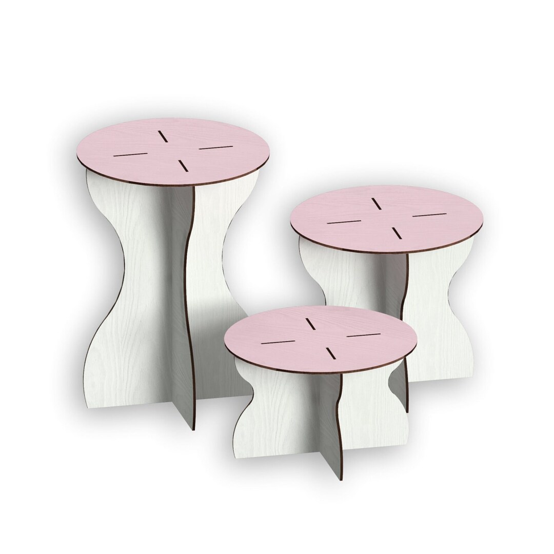 Table Set,laser Cut Files, Laser Cut Template, Vector for Laser, Laser ...