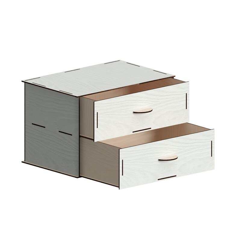 Drawer Laser Cut Files Svgdxfpdfaicdreps Laser Files - Etsy