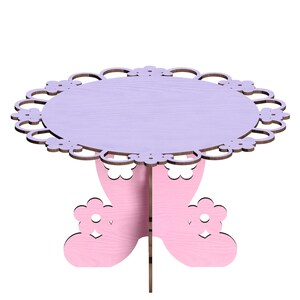 Floral Cake Stand,laser Cut Files, Laser Cut Template, Vector for Laser ...