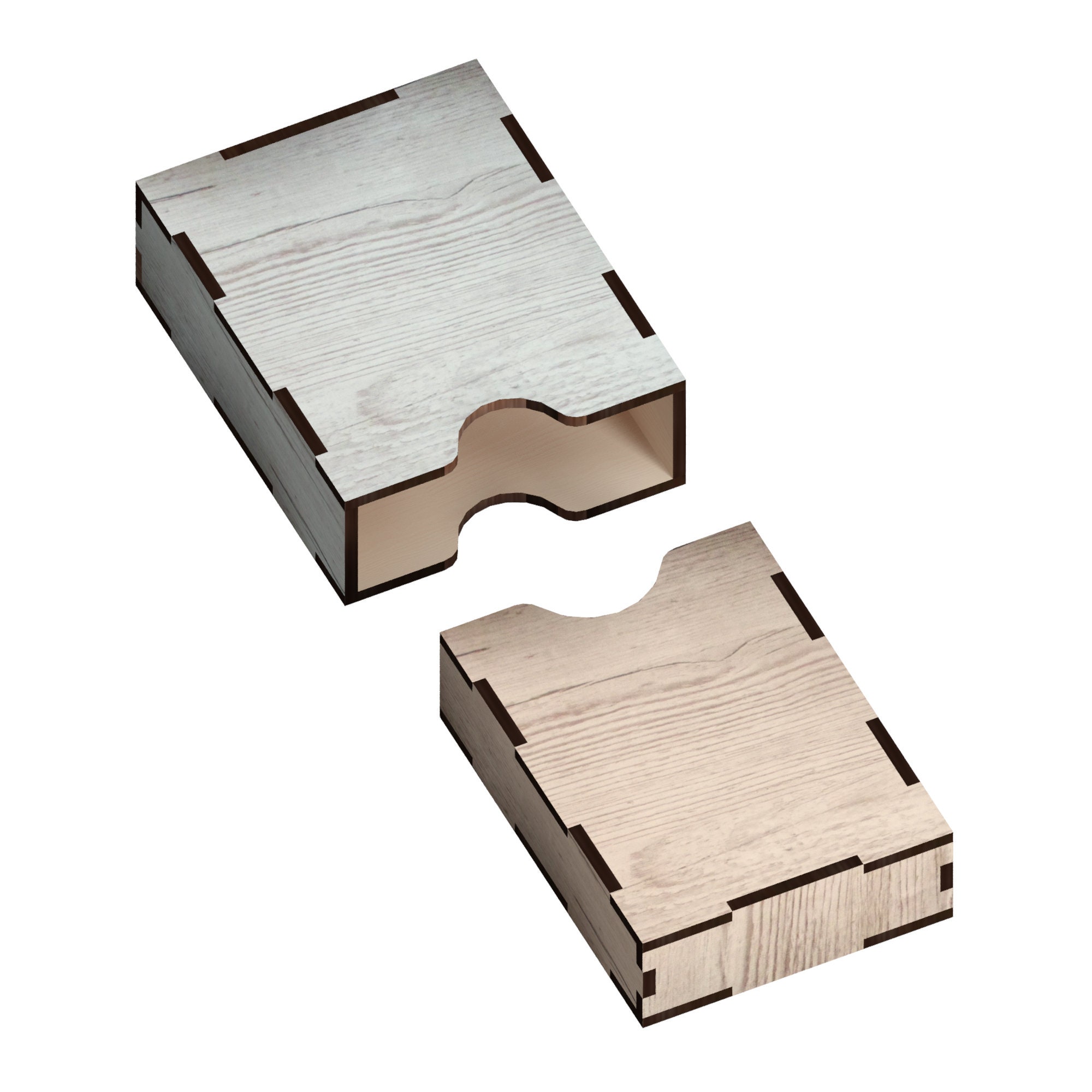 Poker Card Box, Laser Cut Files, Laser Cut Template, Laser Cut Pattern ...