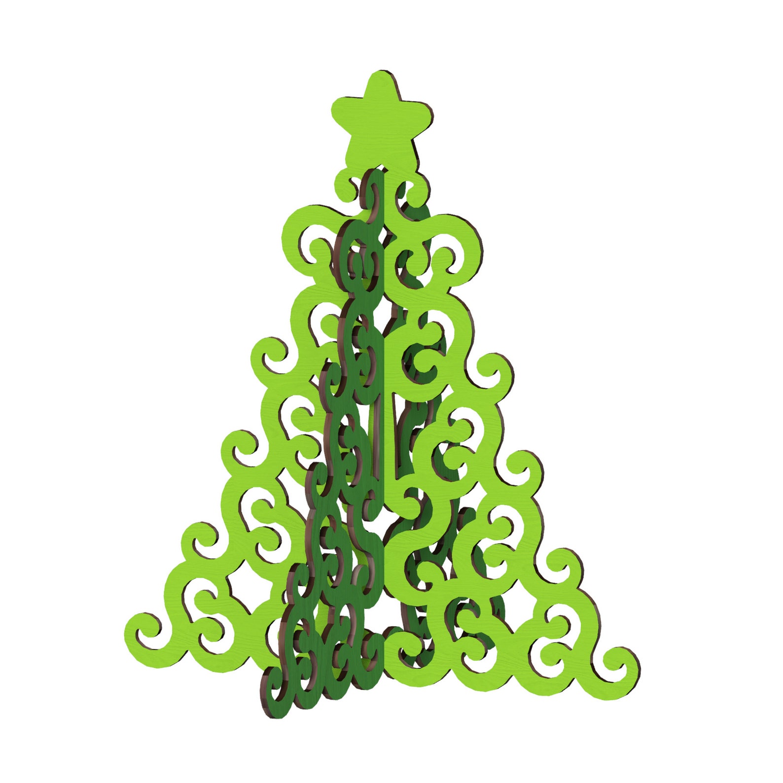 Christmas Tree Laser Cut Files SvgDxfPdfAiCdrEps | Etsy