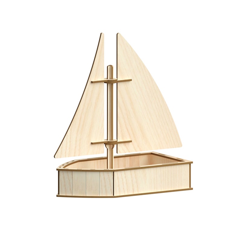 Little Sailboat Laser Cut Files SvgDxfPdfAiCdrEps | Etsy