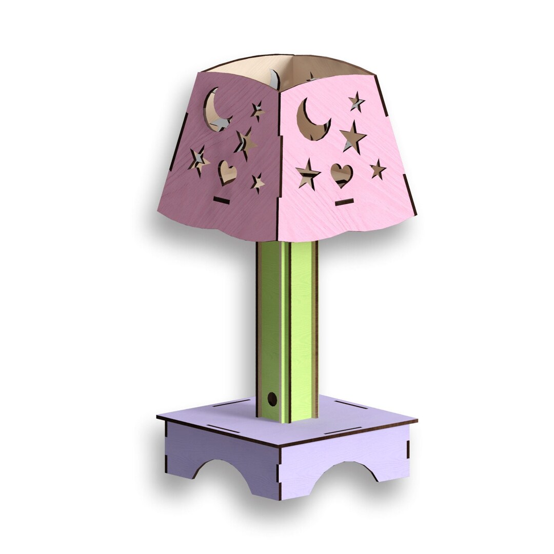 Decorative Lamp, Laser Cut Files - Svg+dxf+pdf+ai+cdr+eps - Laser Files ...