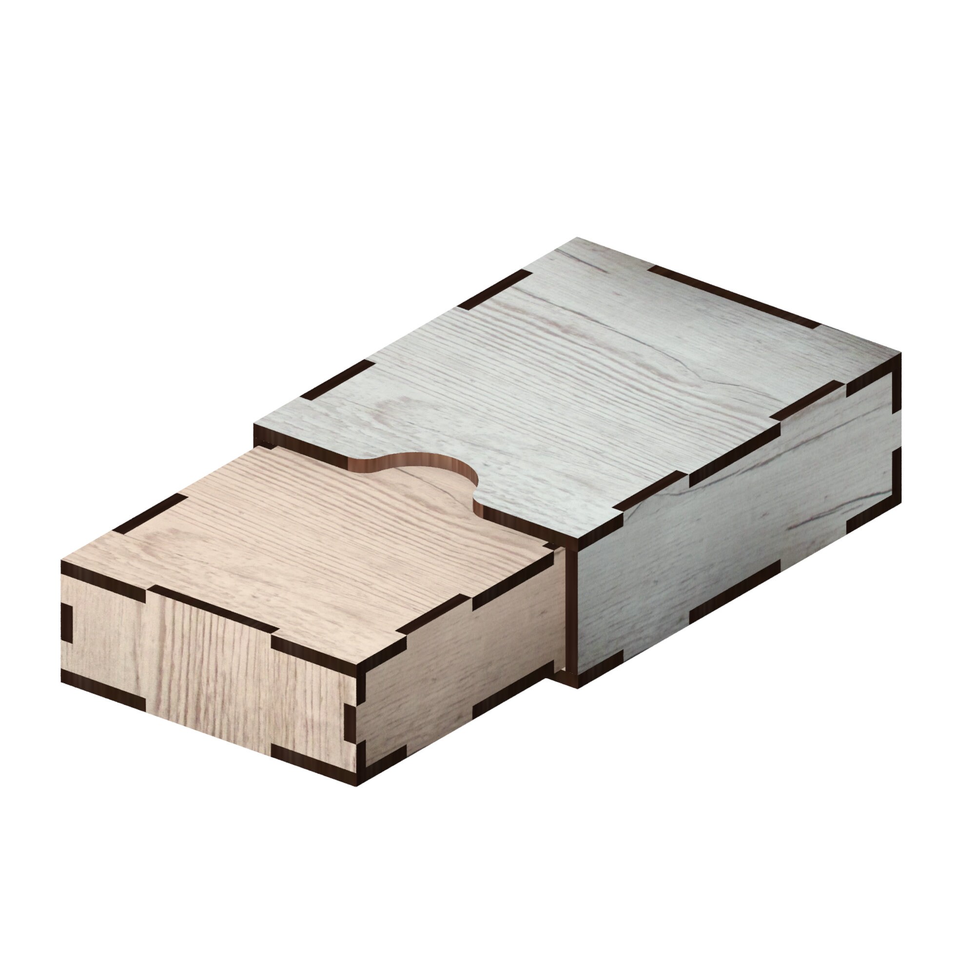 Poker Card Box, Laser Cut Files, Laser Cut Template, Laser Cut Pattern ...