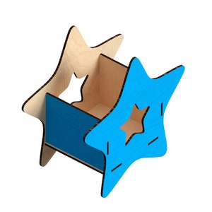 Star Box,laser Cut Files, Laser Cut Template, Vector for Laser, Laser ...