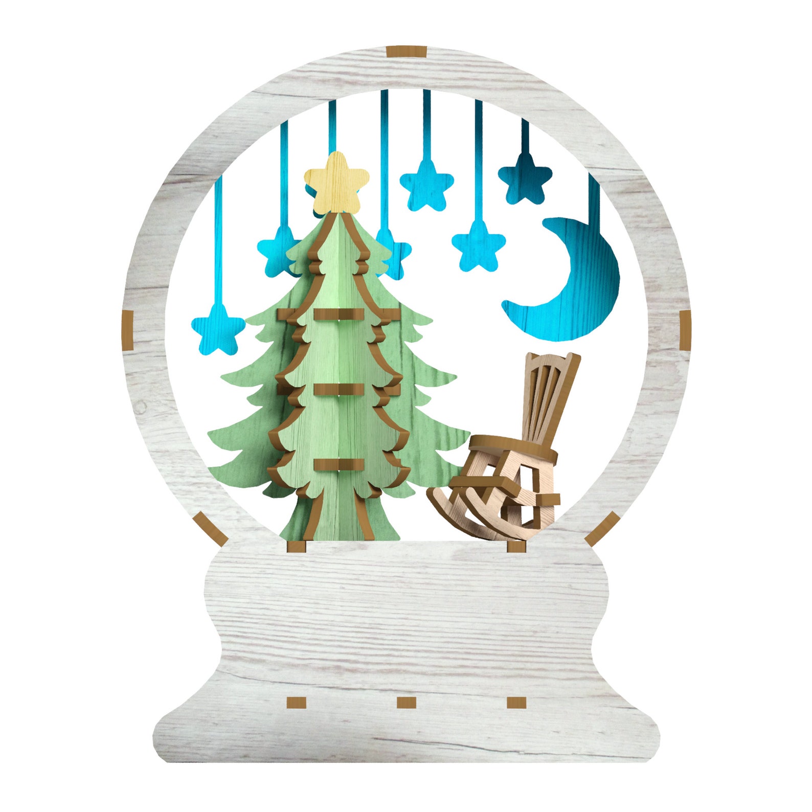 Snowball Christmas in Heaven Laser Cut Files | Etsy