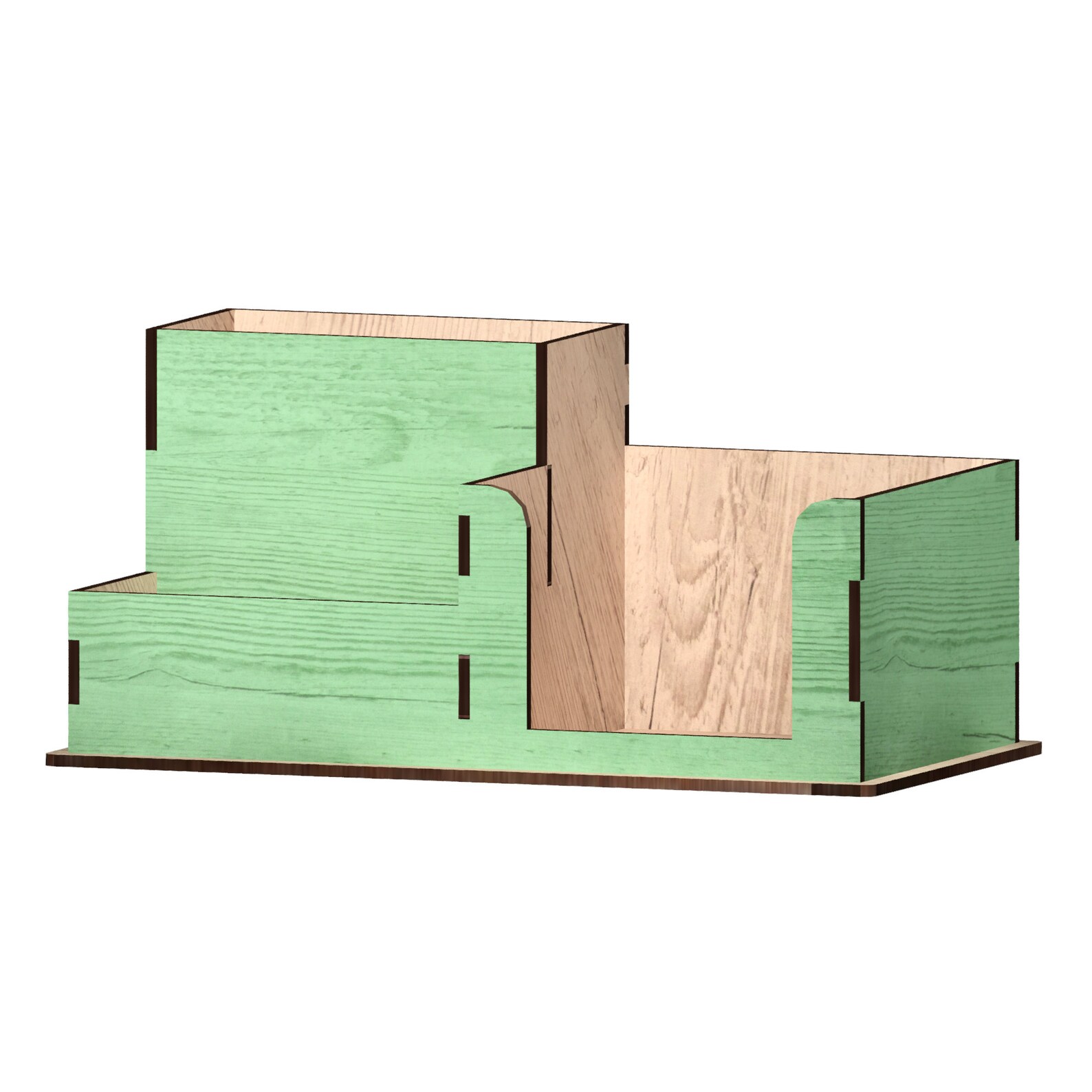 Desk Organizer Laser Cut Files Svgdxfpdfaicdreps - Etsy