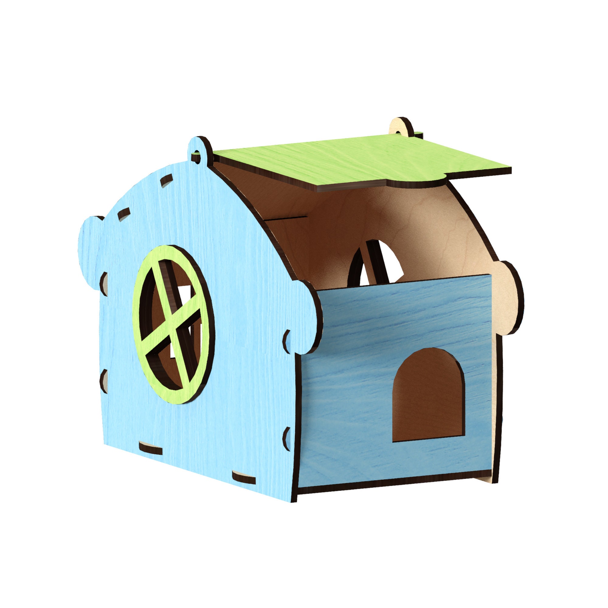 House Box With Lid Laser Cut Files Laser Cut Template Laser - Etsy