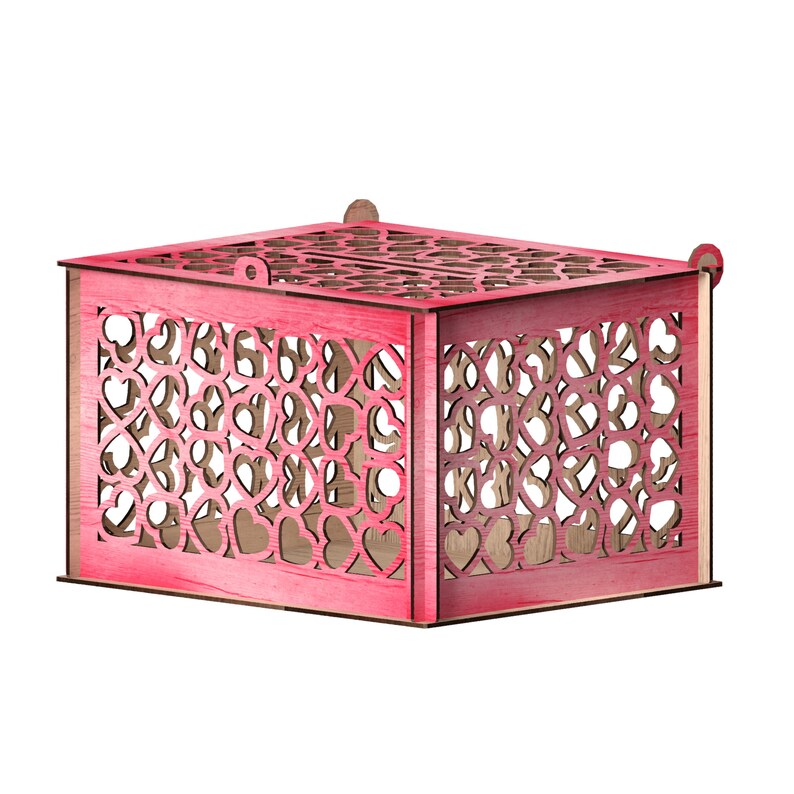 Wedding Card Box Laser Cut Files Svgdxfpdfaicdreps | Etsy
