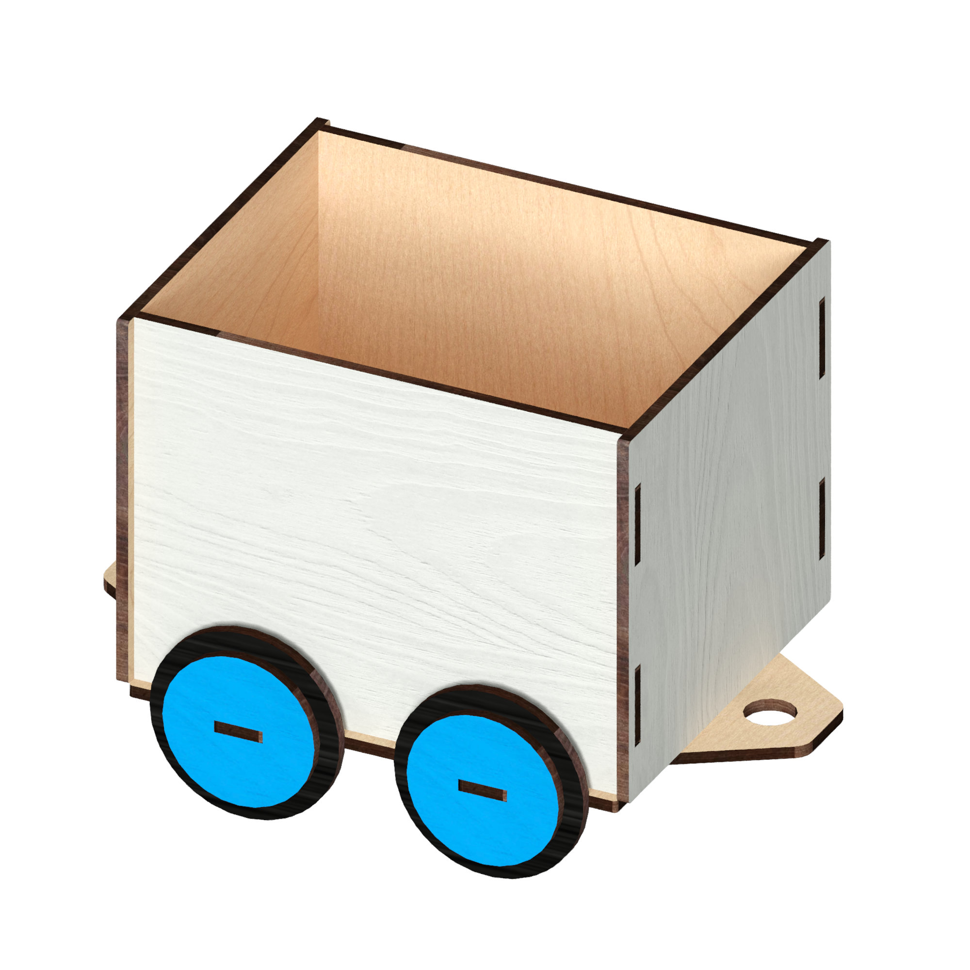 Cart Box Pattern Vector for Laser Cutting Cncsvglaser Cut | Etsy