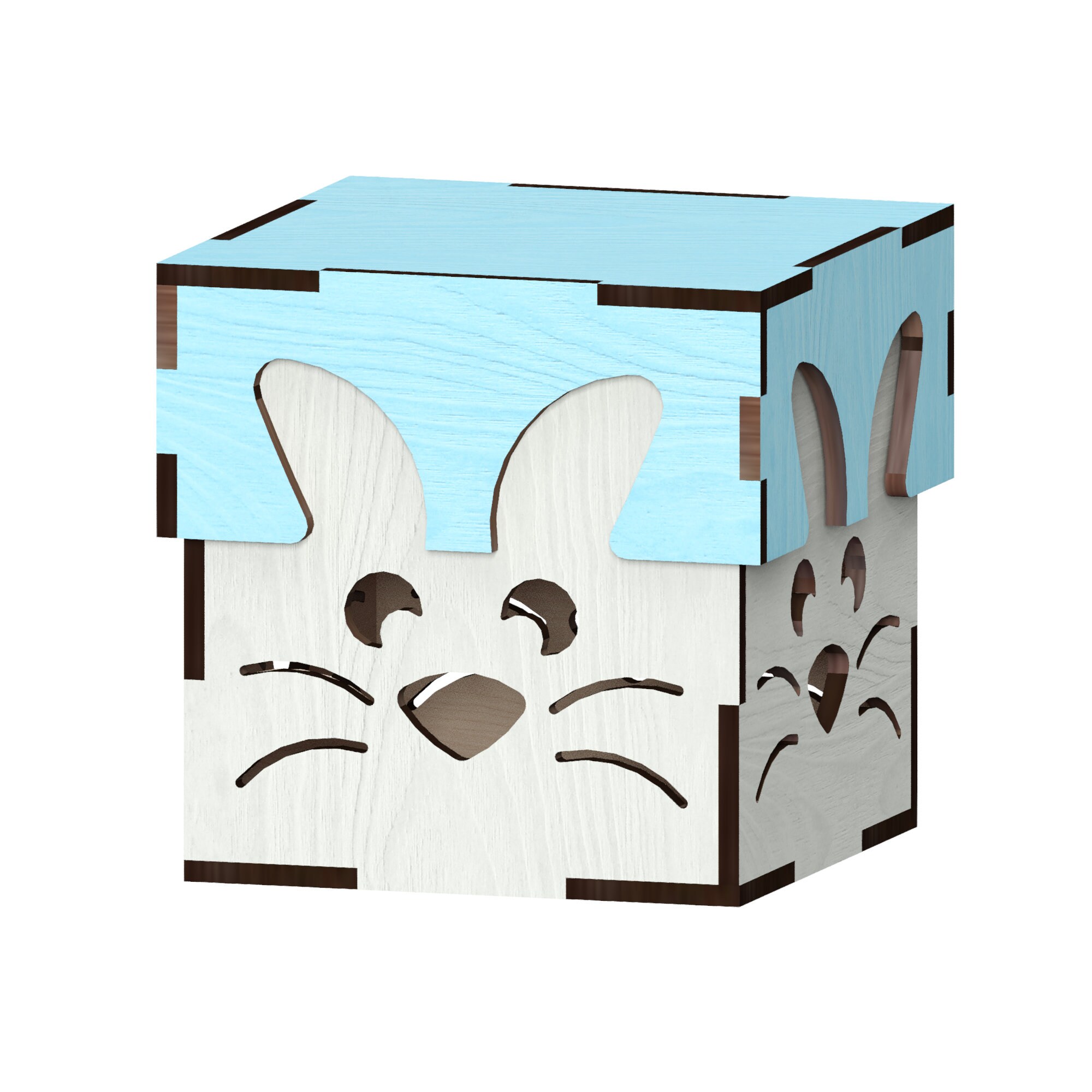 Laser Cut Rabbit Box Template: Vector Files (3mm) - Etsy