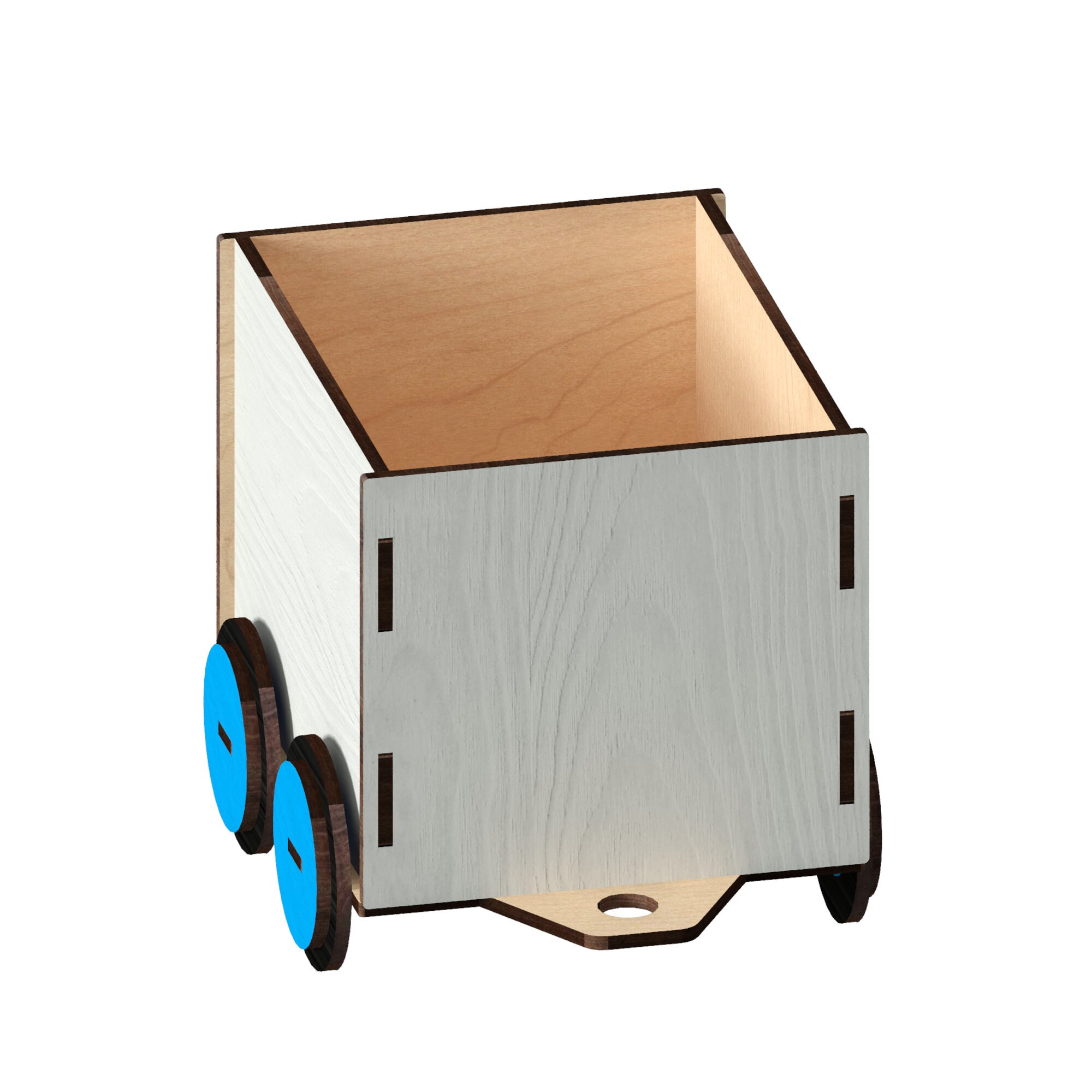 Cart Box Pattern Vector for Laser Cutting Cncsvglaser Cut | Etsy