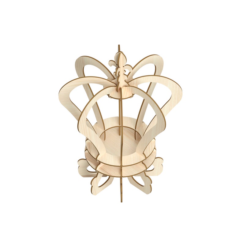 King Crown Centerpiece Laser Cut Files | Etsy