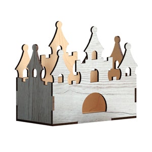 Castle Box, Laser Cut Files, Laser Cut Template, Laser Cut Pattern ...