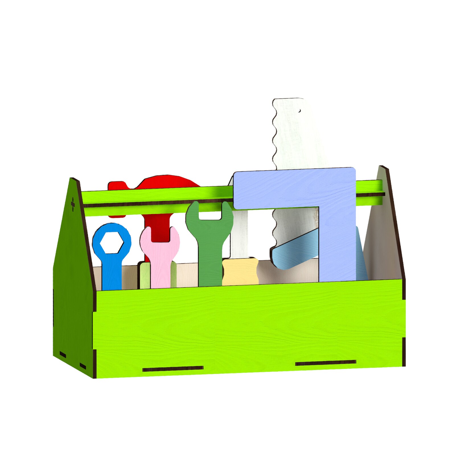 Toolbox With Tools, Laser Cut Files - Svg+dxf+pdf+ai+cdr+eps - Laser ...