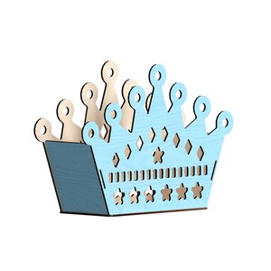 Crown Box,laser Cut Files, Laser Cut Template, Vector for Laser, Laser ...