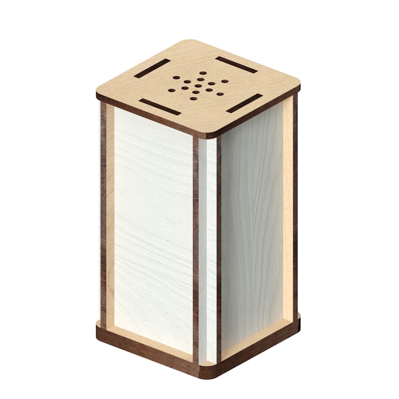 Salt Shaker Pattern Vector for Laser Cutting Cncsvglaser - Etsy