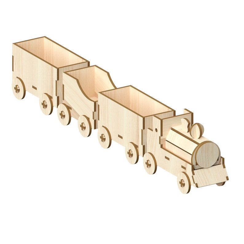 Little Train Laser Cut Files SvgDxfPdfAiCdrEps laser | Etsy