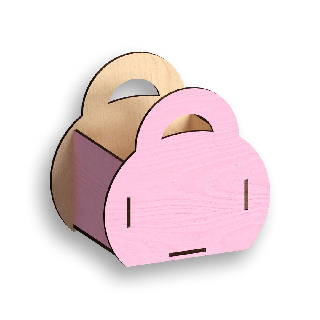 Bag Box, Pattern Vector for Laser Cutting Cnc,svg,laser Cut Template ...