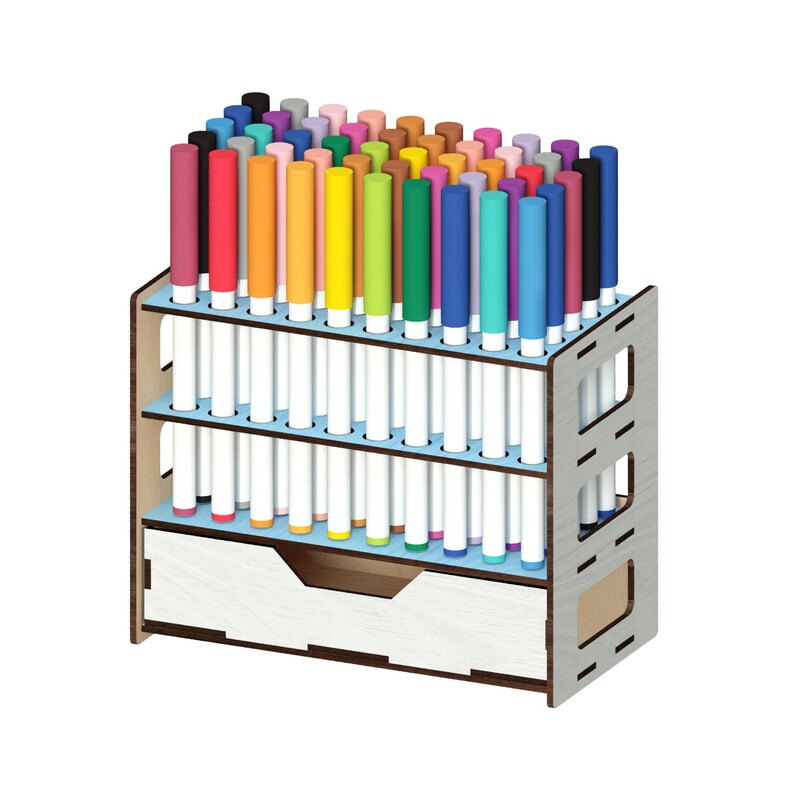 Pen Holder Pattern Vector for Laser Cutting CNCsvglaser cut | Etsy