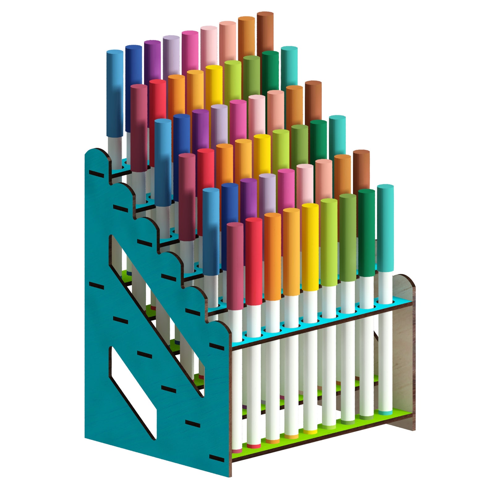 Pen Holder Pattern Vector for Laser Cutting Cncsvglaser Cut - Etsy