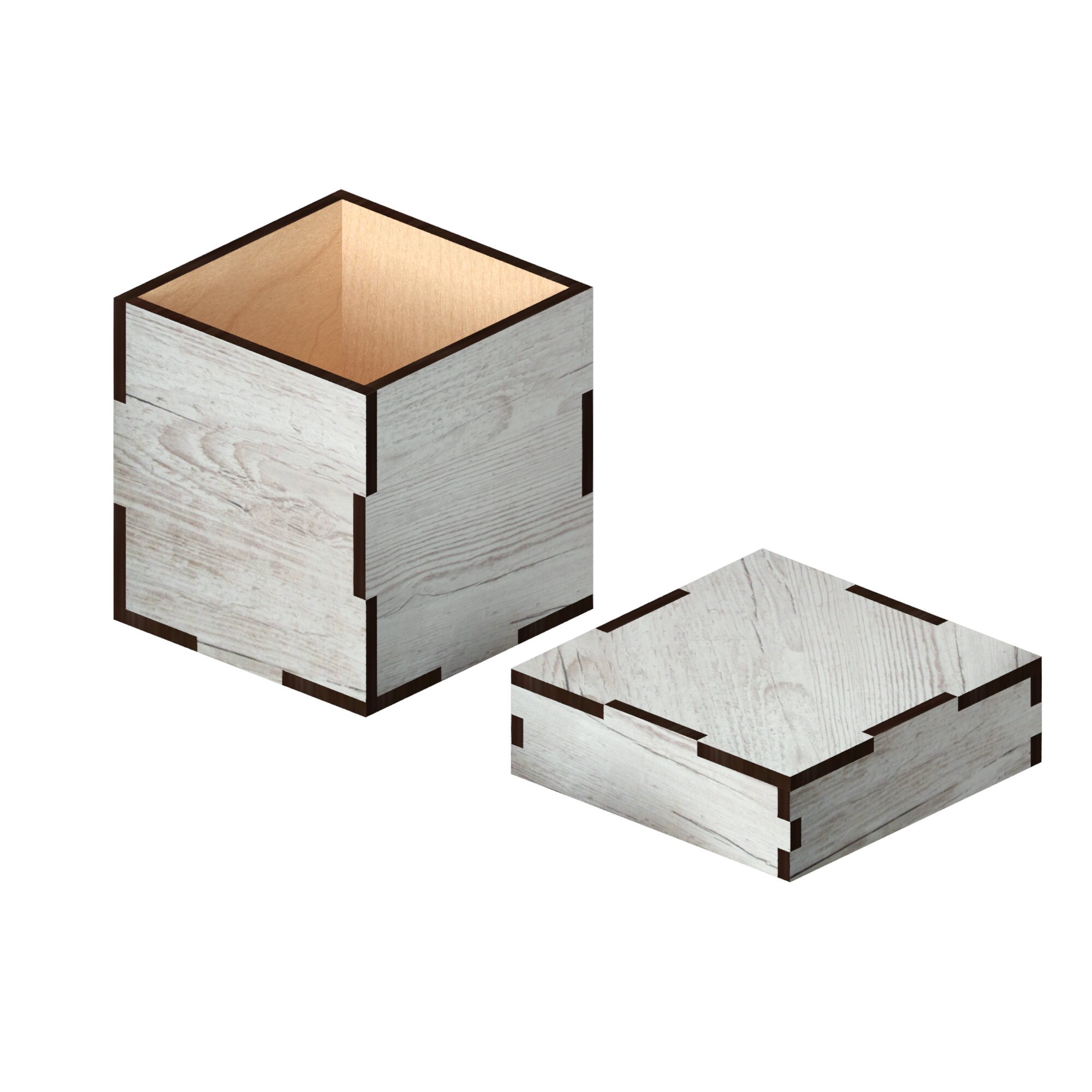 Box With Lid 6x6x6 Cm Laser Cut Files Laser Cut Template - Etsy Australia