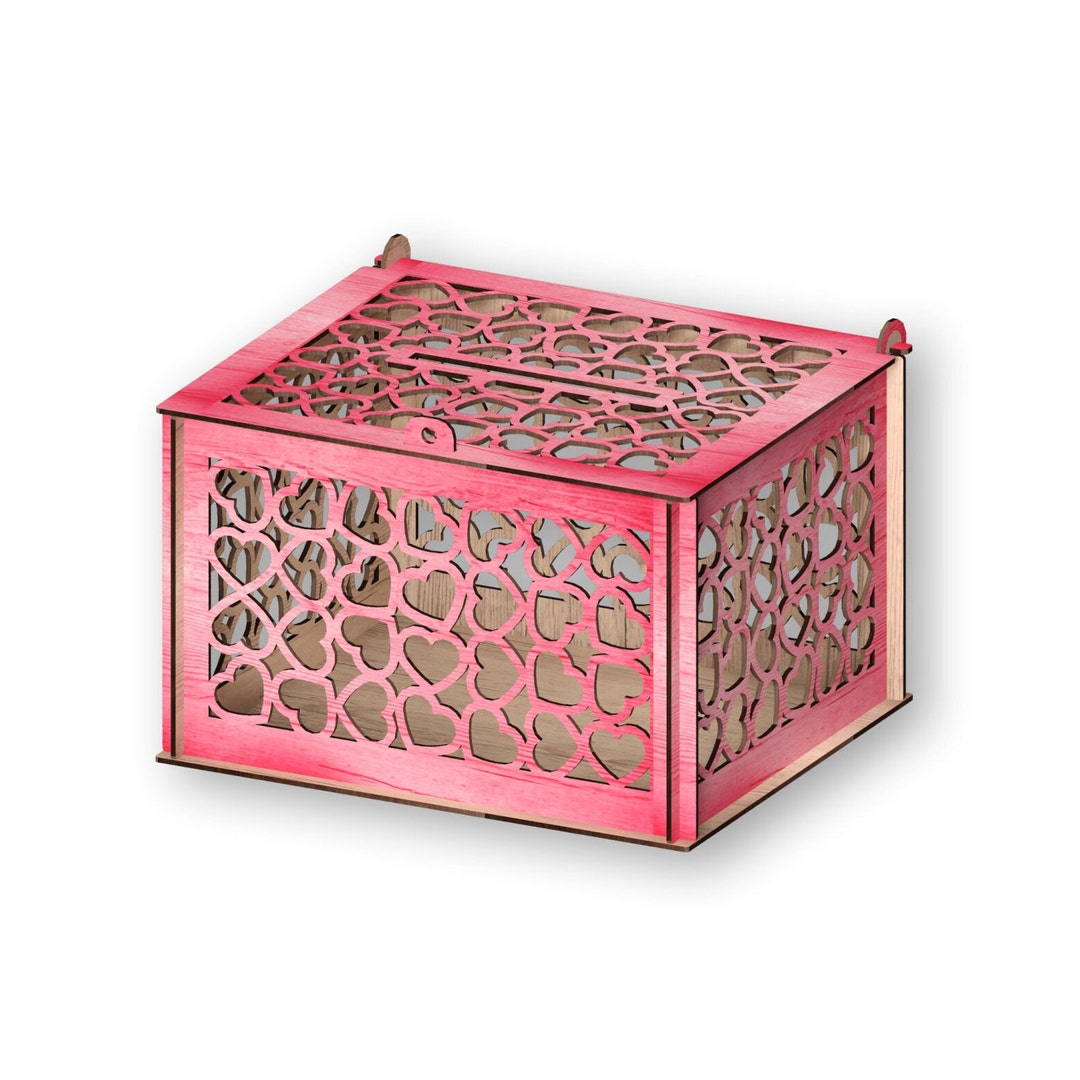 Wedding Card Box, Laser Cut Files Svgdxfpdfaicdreps Laser Files Instant ...