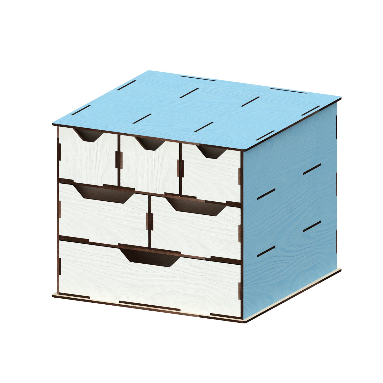 Drawer Organizer Laser Cut Files SvgDxfPdfAiCdrEps | Etsy