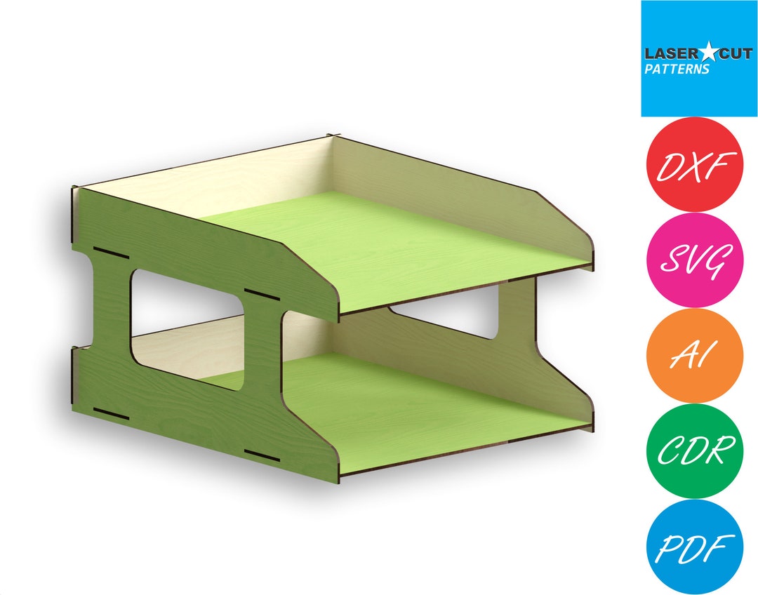 File Organizer Laser Cut Files Svgdxfpdfaicdreps - Etsy