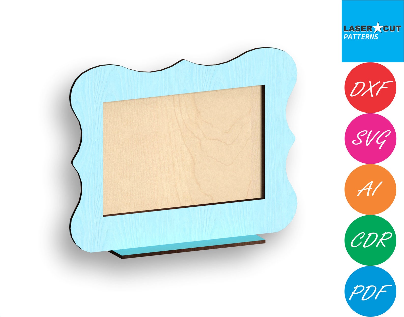 Picture Frame Laser Cut Files Svgdxfpdfaicdreps | Etsy