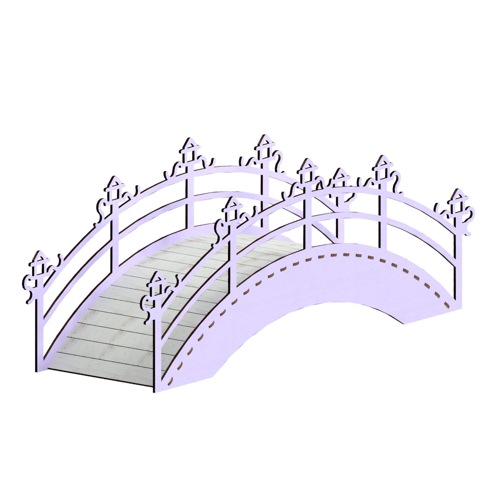 Bridge Model Laser Cut Files Svgdxfpdfaicdreps Laser | Etsy