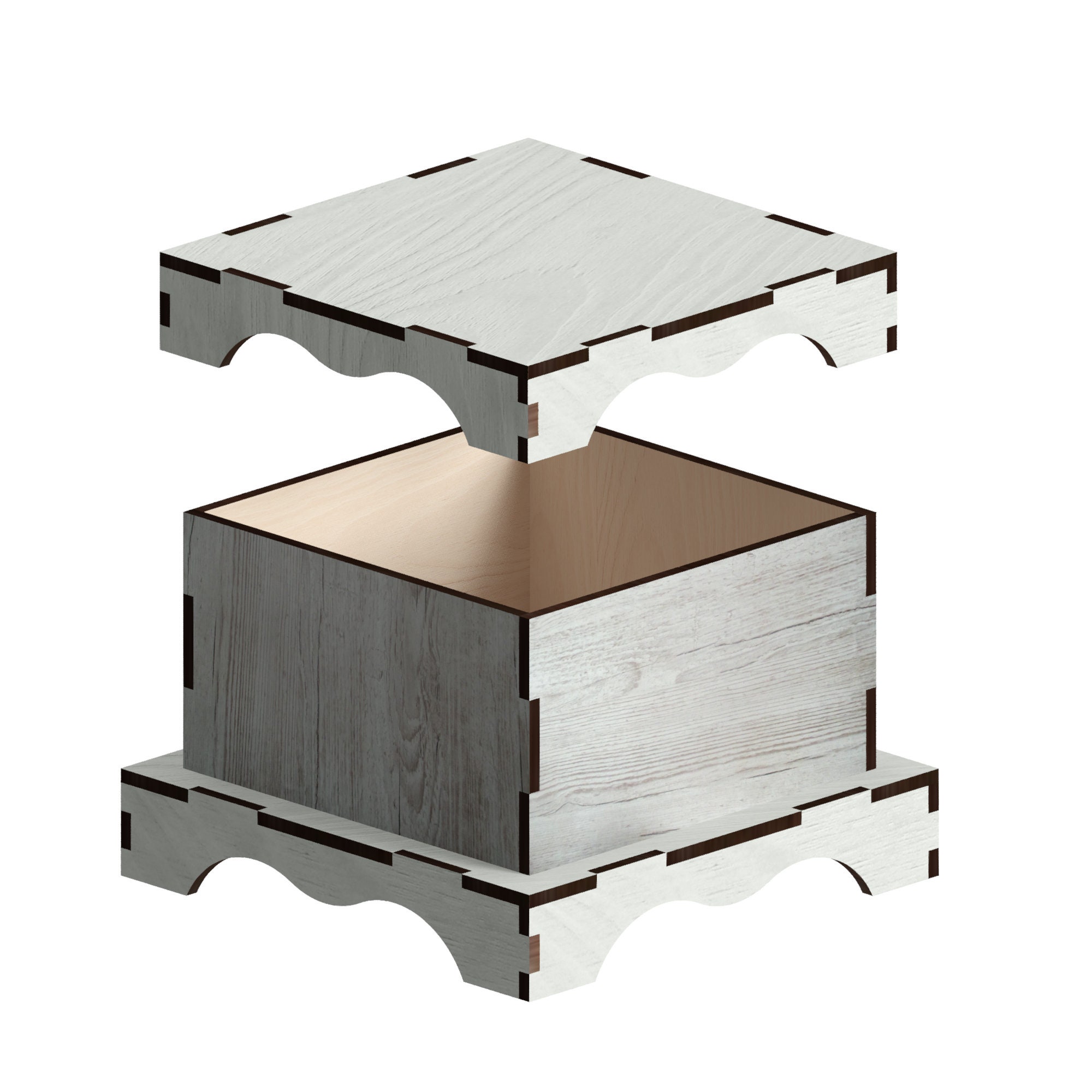 Box With Lid Laser Cut Files Laser Cut Template Laser Cut | Etsy