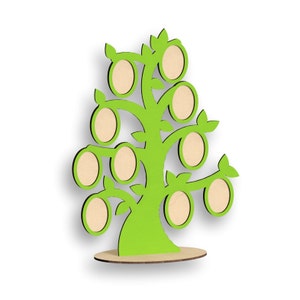 Family Tree Picture Frame Display, Laser Cut Files - Svg+dxf+pdf+ai+cdr ...
